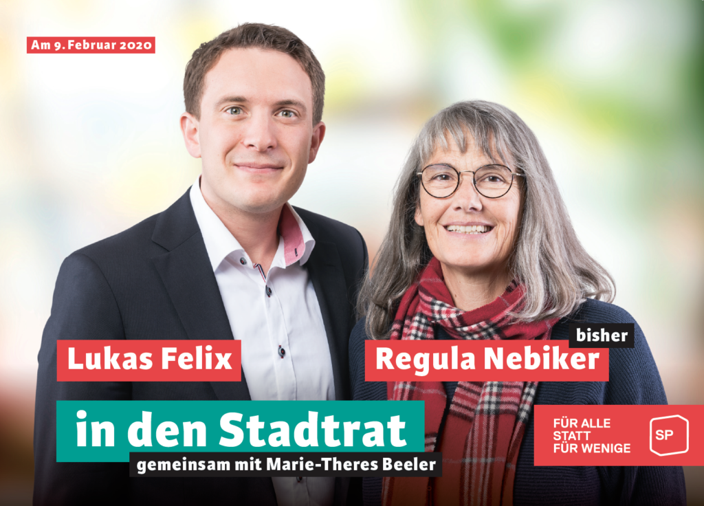 Regula Nebiker und Lukas Felix in den Stadtrat - SP Liestal